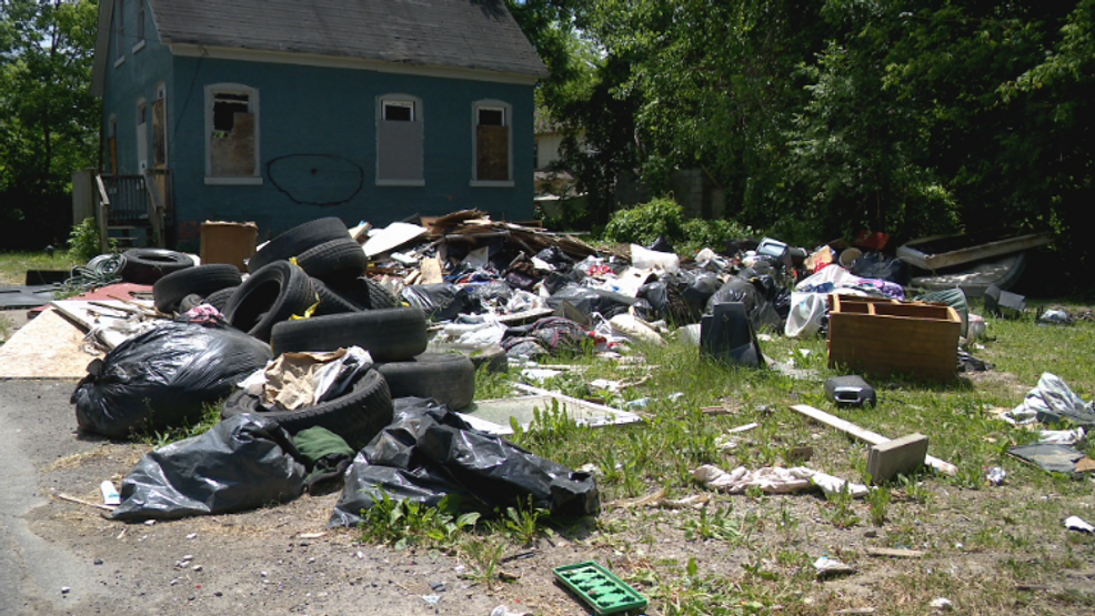 50 cubic feet of trash illegally dumped on vacant lot in Syracuse | WSTM