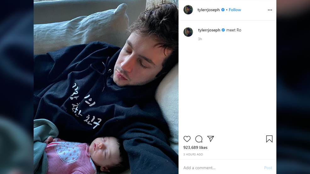 twenty one pilots' frontman Tyler Joseph, wife Jenna welcome baby girl ...